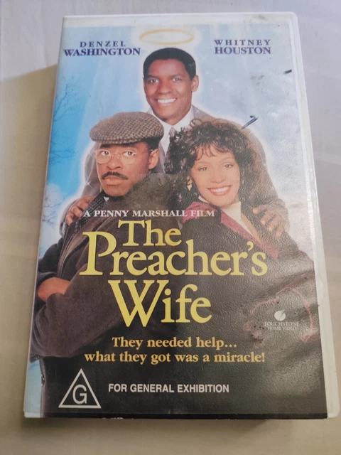 THE PREACHERS WIFE (VHS, 1997) Denzel Washington Video Cassette Tape ...