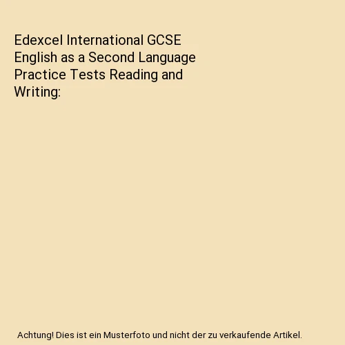 EDEXCEL INTERNATIONAL GCSE English as a Second Language Practice Tests ...