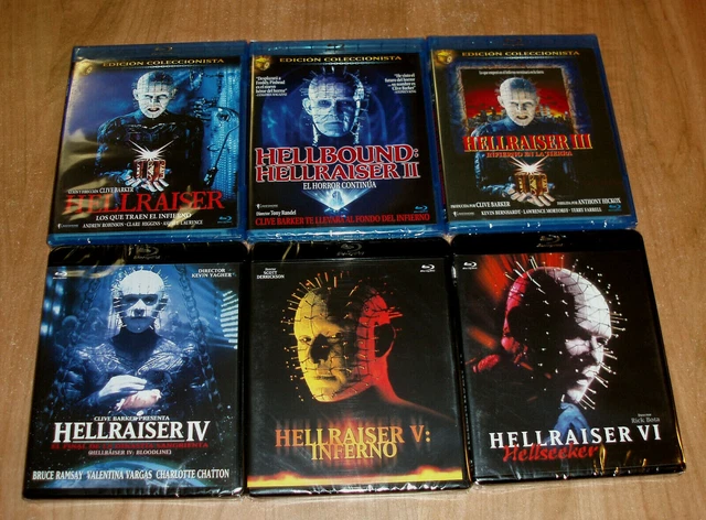 HELLRAISER COLLECTION COMPLÈTE 1-6 Neuf Scellé 6 Blu-Ray (Sans Ouvrir) A-B-C EUR 156,88 ...