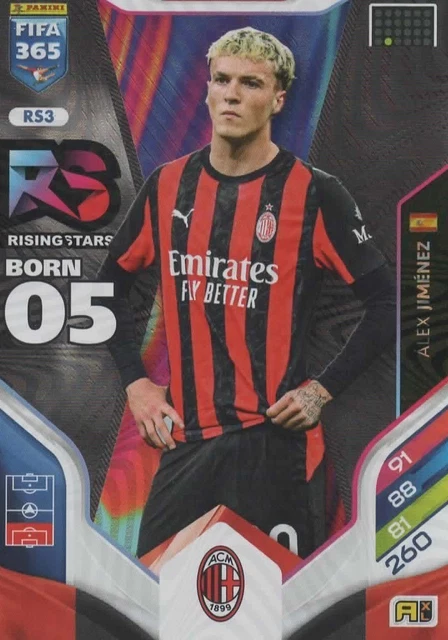 PANINI FIFA 365 2026 Rising Star RS 3 Alex Jiménez AC Milan £0.88 ...