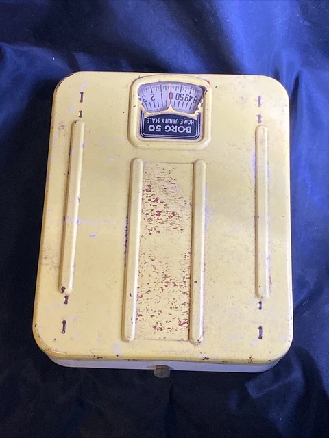 VINTAGE WHITE BORG 50 Home Utility Scale 50 Pound Capacity - Works ...