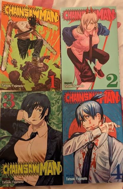 CHAINSAW MAN MANGA Set Volume 1 2 3 4 Tatsuki Fujimoto Like New English EUR 23,11 - PicClick DE