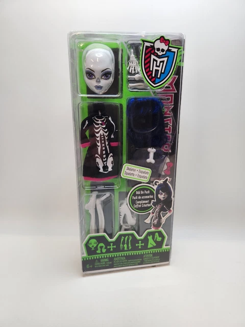 MONSTER HIGH SKELETON Create A Doll Add On Pack New Sealed 2011 Mattel ...