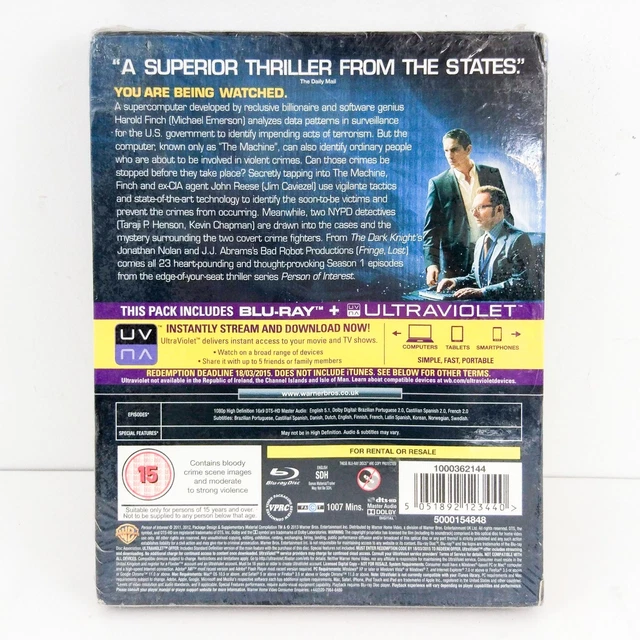 PERSON OF INTEREST: The Complete First Season Blu-Ray SEALED £5.00 ...
