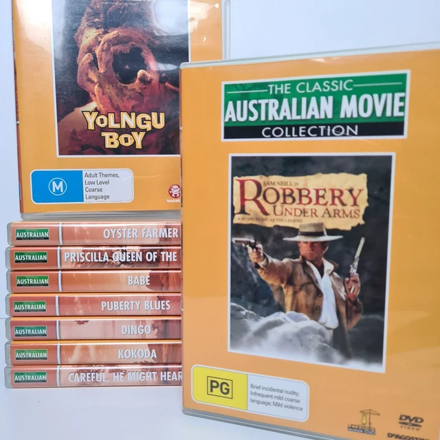 AUSTRALIAN MOVIE COLLECTION DVD Robbery Under Arms Yolngu Boy Dingo ...