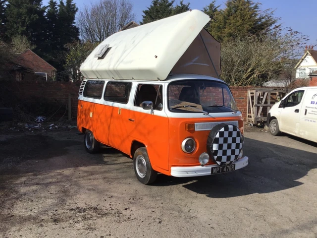 VW T2 BAY window pop top project 1977 super Viking conversion £3,250.00 ...
