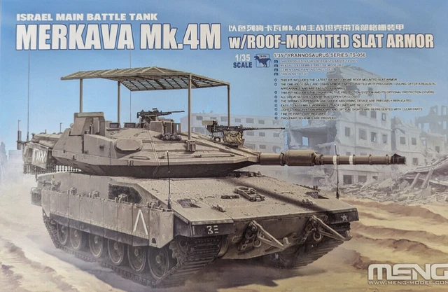MENG TS-056- 1:35 MERKAVA Mk.4M w/Roof-Mounted Slat Armor EUR 62,50 ...