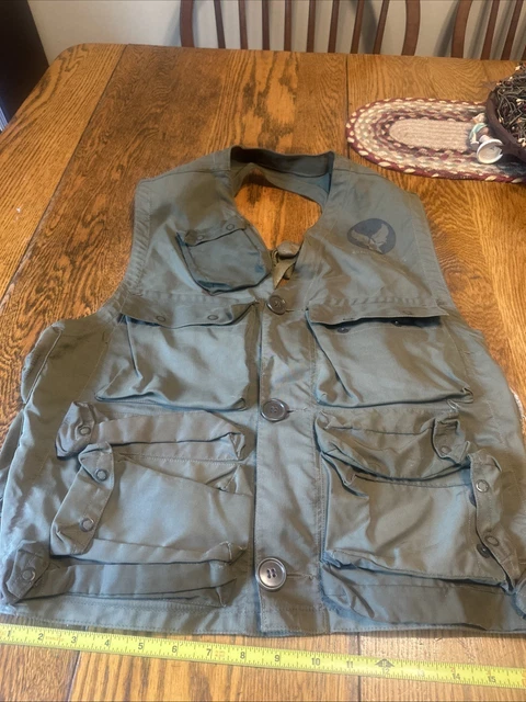 VINTAGE WWII US Army Air Forces TYPE C-1 Emergency Sustenance Vest w ...