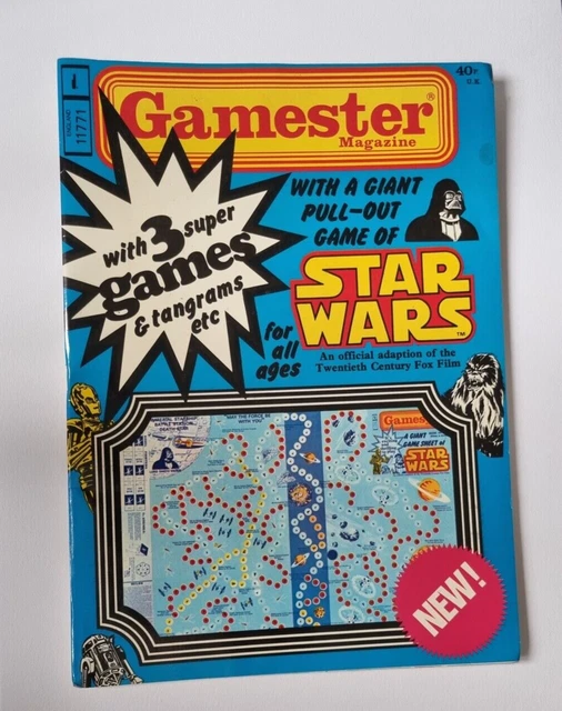 RARE GAMESTER MAGAZINE ONLY ISSUE 1977 Star Wars Complete EX condition ...