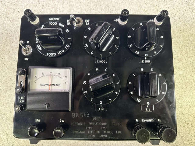YOKOGAWA 275597 PORTABLE Wheatstone Bridge With Murray and Varley Loop ...
