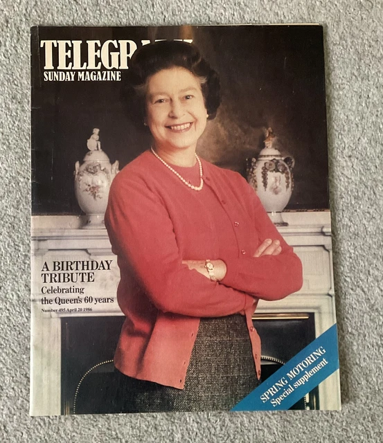 OLD NEWSPAPER MAGAZINE Covering Queen Elizabeth 60th Birthday 20 April ...