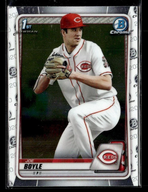 CARTE CHROME 2020 Bowman Draft #BD-165 Joe Boyle rouges de Cincinnati ...