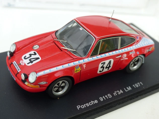 PORSCHE 911 S #34 des 24 Heures du Mans 1971 Spark S0893 1:43e Le Mans ...