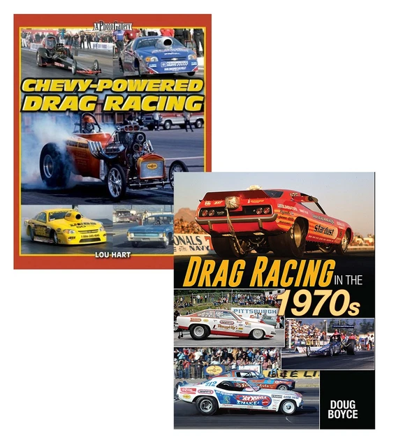 DRAG RACING IN the 1970s Chevy-Powered Drag Racing 2 Book Set $56.00 ...