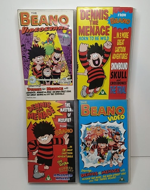 THE BEANO WITH Dennis The Menace- Collectable VHS Videos X 4 £14.99 ...