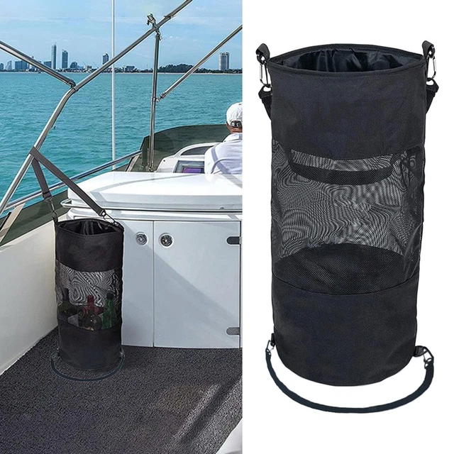 MESH BOAT TRASH Bag Camping Bin Trash Can Garbage Bag for Boats Garden ...