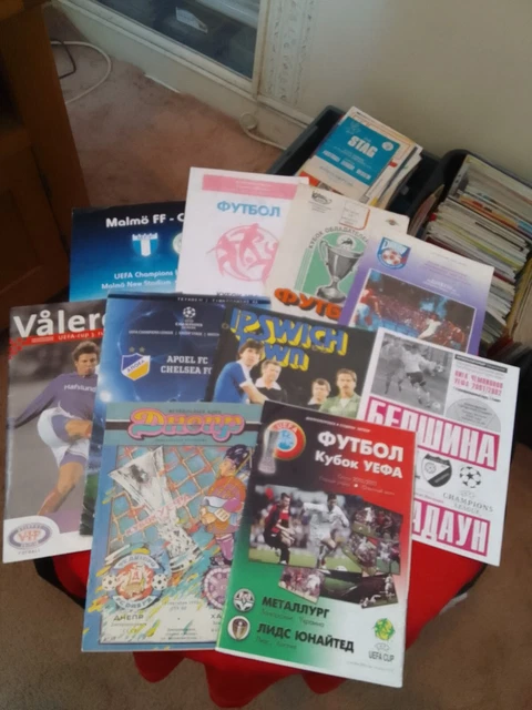 FOOTBALL PROGRAMME COLLECTION Bulk Lot (European Home & Away) x 18 All Listed £14.24 - PicClick UK