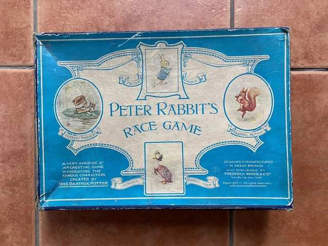 VINTAGE PETER RABBIT Racing Boardgame 1950s $38.14 - PicClick