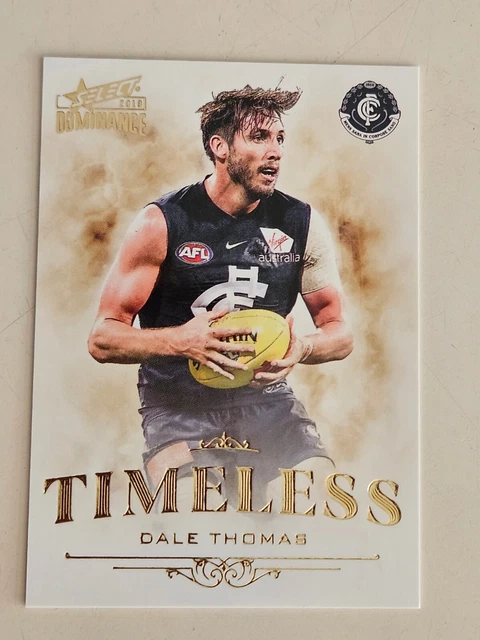 2019 AFL SELECT Dominance Timeless Carlton Blue T13 Dale Thomas 085/350 ...