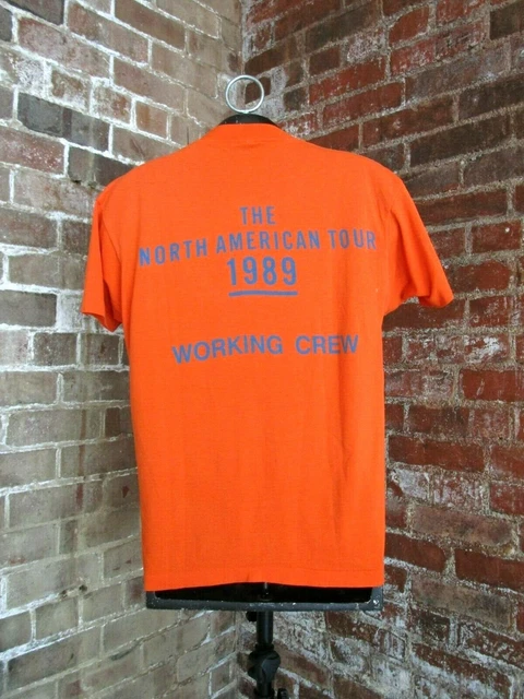 VINTAGE 1989 ROLLING Stones Steel Wheels North American Tour CREW Shirt ...