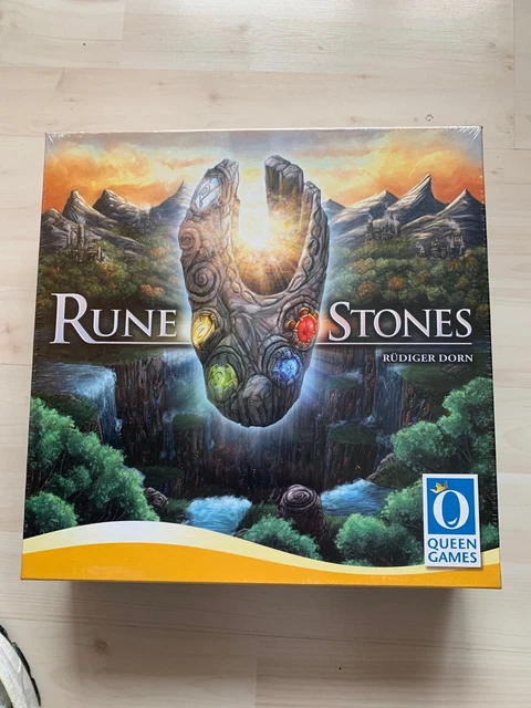 RUNE STONES VON Queen Games - DEU, ENG, FRA u. NED MULTILINGUAL - NEU ...