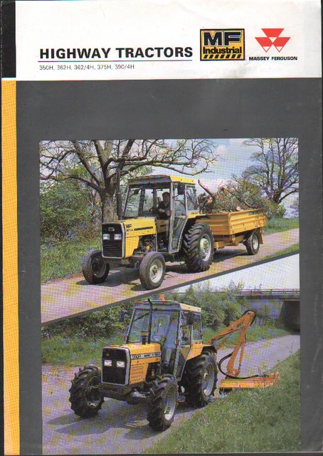MASSEY FERGUSON 300 Series "Highway" Tractor Brochure Leaflet £6.00 - PicClick UK