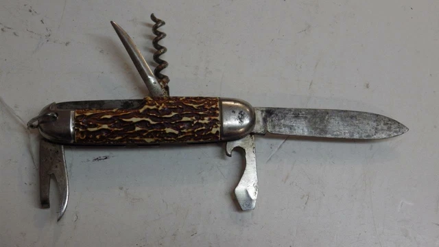 VINTAGE WHALE BRAND,RICHARTZ,SOLINGEN German made folding pocket knife,5 blades $49.00 - PicClick AU