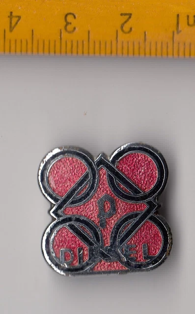 VINTAGE ENAMEL PERKINS DIESEL ENGINE Logo badge pin Truck Lorry J Fray ...