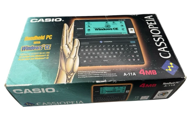 CASSIOPEIA A-11A RARE Vintage PDA Pocket Computer Casio on Windows CE 1 ...