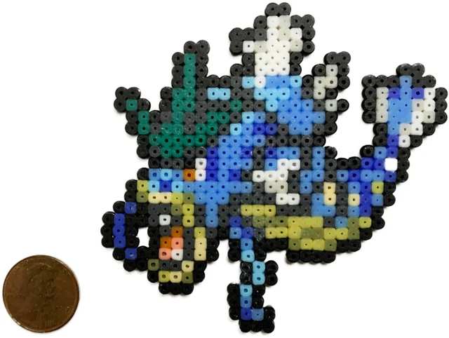 GYARADOS POKEMON MINI Perle Sprite Perler Artkal Pixel Art Icône Rétro ...