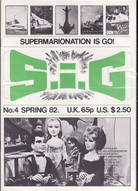 S.I.G.MAGAZINE #4 1982 Gerry Anderson Itc Thunderbirds Stingray Ufo ...