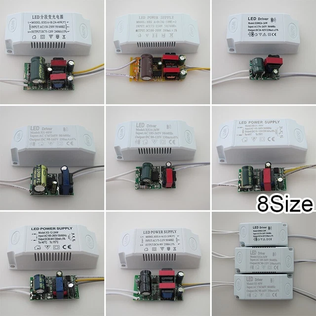 LED DRIVER SEGMENTED Ceiling Light Transformer Constant Current Power ...