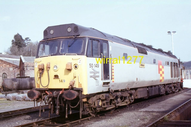 ORIGINAL RAILWAY SLIDE Class 50 50149 at Gloucester 07.88 See Both ...