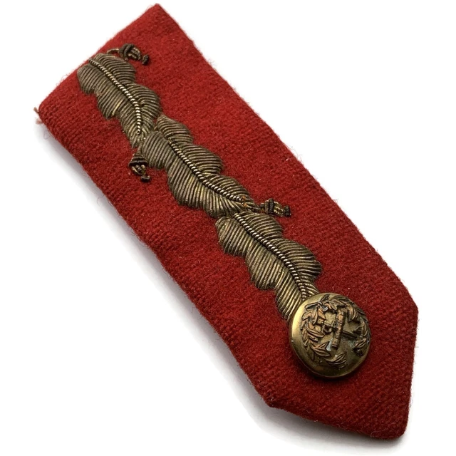 ORIGINAL BRITISH ARMY Generals Rank Insignia Red Tab Cloth Bullion ...