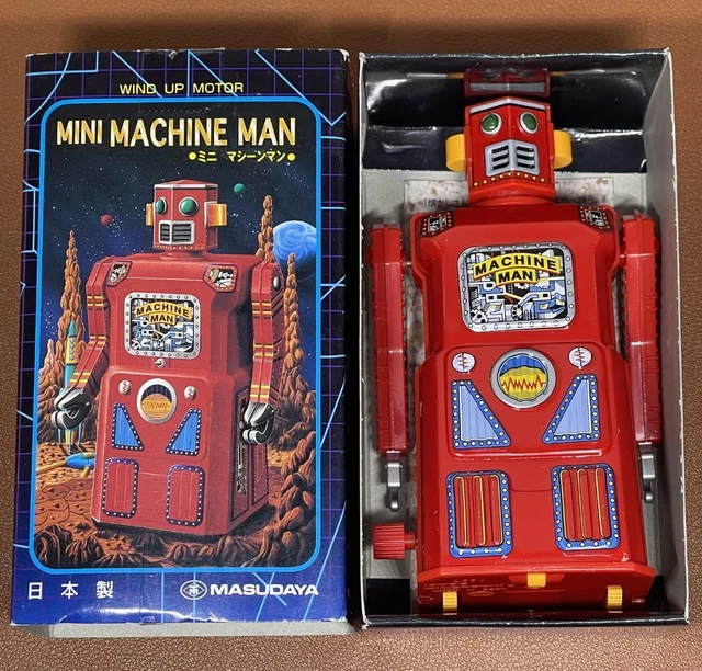 MASUDAYA VINTAGE TIN Toy MINI MACHINE MAN Showa Retro Made in Japan ...