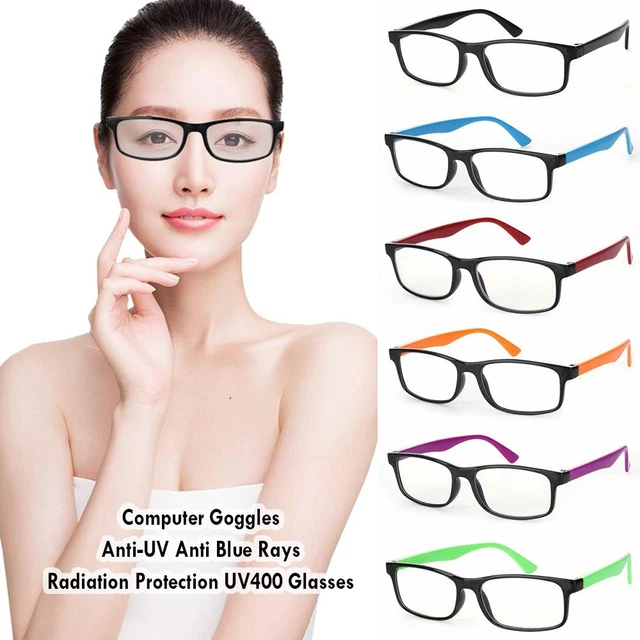 EYEGLASSES ANTI-UV RADIATION Protection Anti Blue Rays Glasses Computer ...