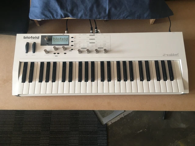 WALDORF BLOFELD KEYBOARD White 49-Key 25-Voice Weighted Synthesizer USB ...