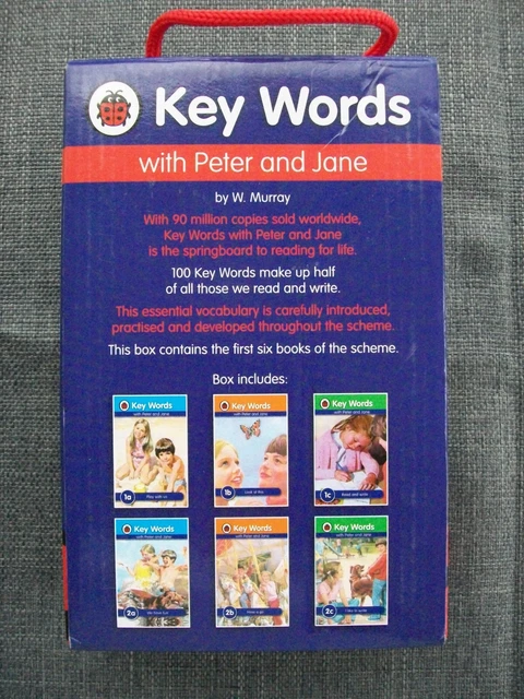 6X LADYBIRD BOOKS Boxed - Peter & Jane Series 1a-2c Key Words Reading ...