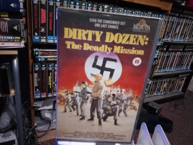 DIRTY DOZEN THE Deadly Mission VHS Cassette Tape Big Box Version 2 £3. ...