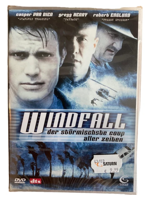 WINDFALL DVD KATASTROPHENFILM Action Heist Thriller Casper Van Dien EUR ...