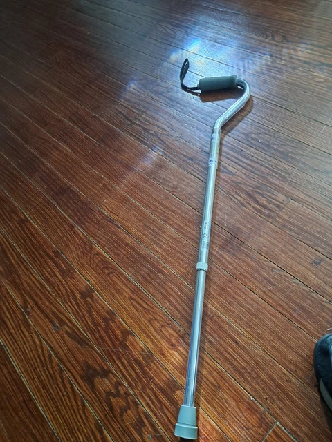 DRIVE MEDICAL FOAM Grip Offset Handle Walking Cane Adjustable 300 lbs ...