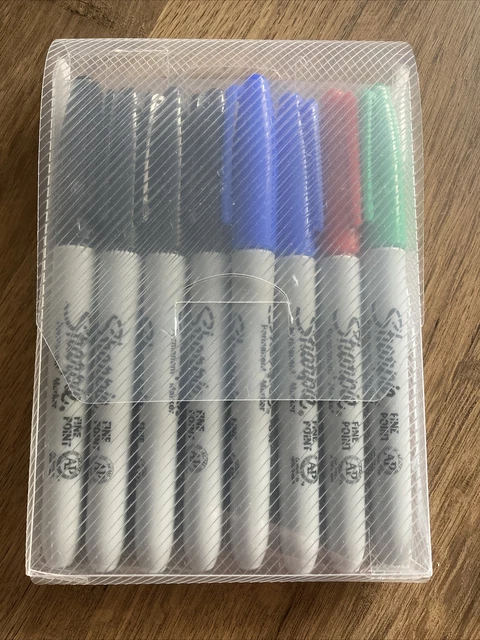 SHARPIE ORIGINAL FINE Point ASSORTED Permanent Markers,8 PENS+PEN ...