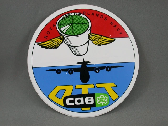 ROYAL NETHERLANDS NAVY OTT CAE Aircraft Trainer Military Decal Arms ...