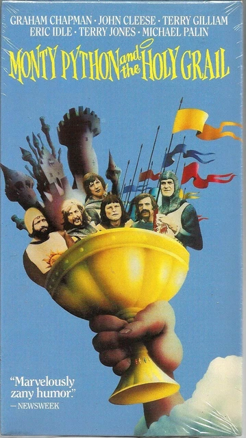 MONTY PYTHON AND The Holy Grail VHS 1991 Terry Gilliam John Cleese Eric ...