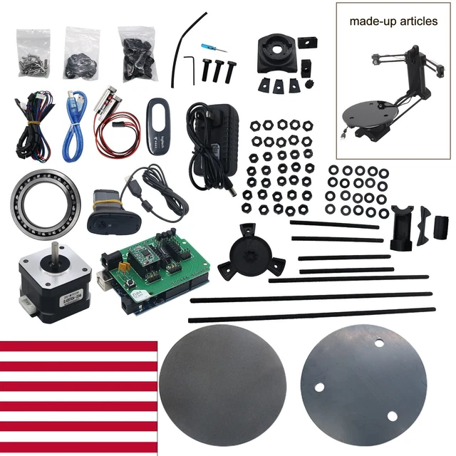 3D OPEN SOURCE DIY 3D Scanner Kit Advanced Laser Scanner w/ C270 Camera ...