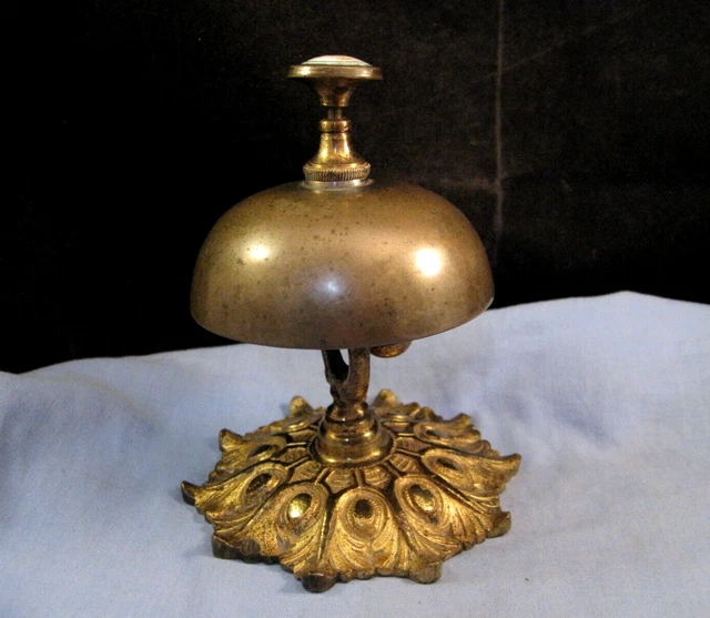 ART NOUVEAU VICTORIAN ANTIQUE RECEPTION SHOP COUNTER HOTEL BRASS DESK ...