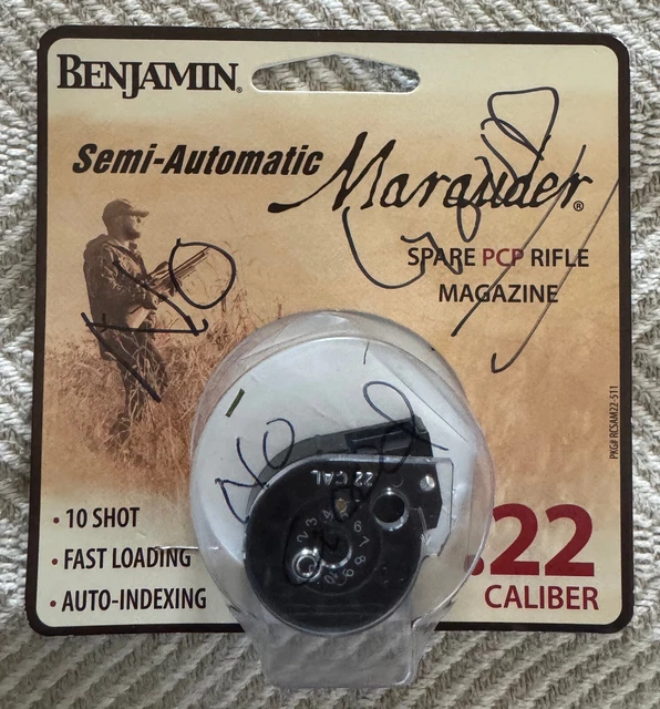 BENJAMIN MARAUDER PCP Rifle Semi Auto Magazine .22Cal 10 Shot Clip ...