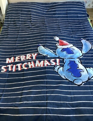 DISNEY LILO & Stitch Christmas Fabric Panel Huge £9.99 - PicClick UK