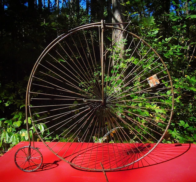 DAVID WHIPP BRITISH Sculpture Penny Farthing High Wheel Bike Vintage ...