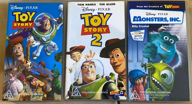 VINTAGE DISNEY VHS Bundle Toy Story 1 & 2 & Monsters Inc $25.00 ...